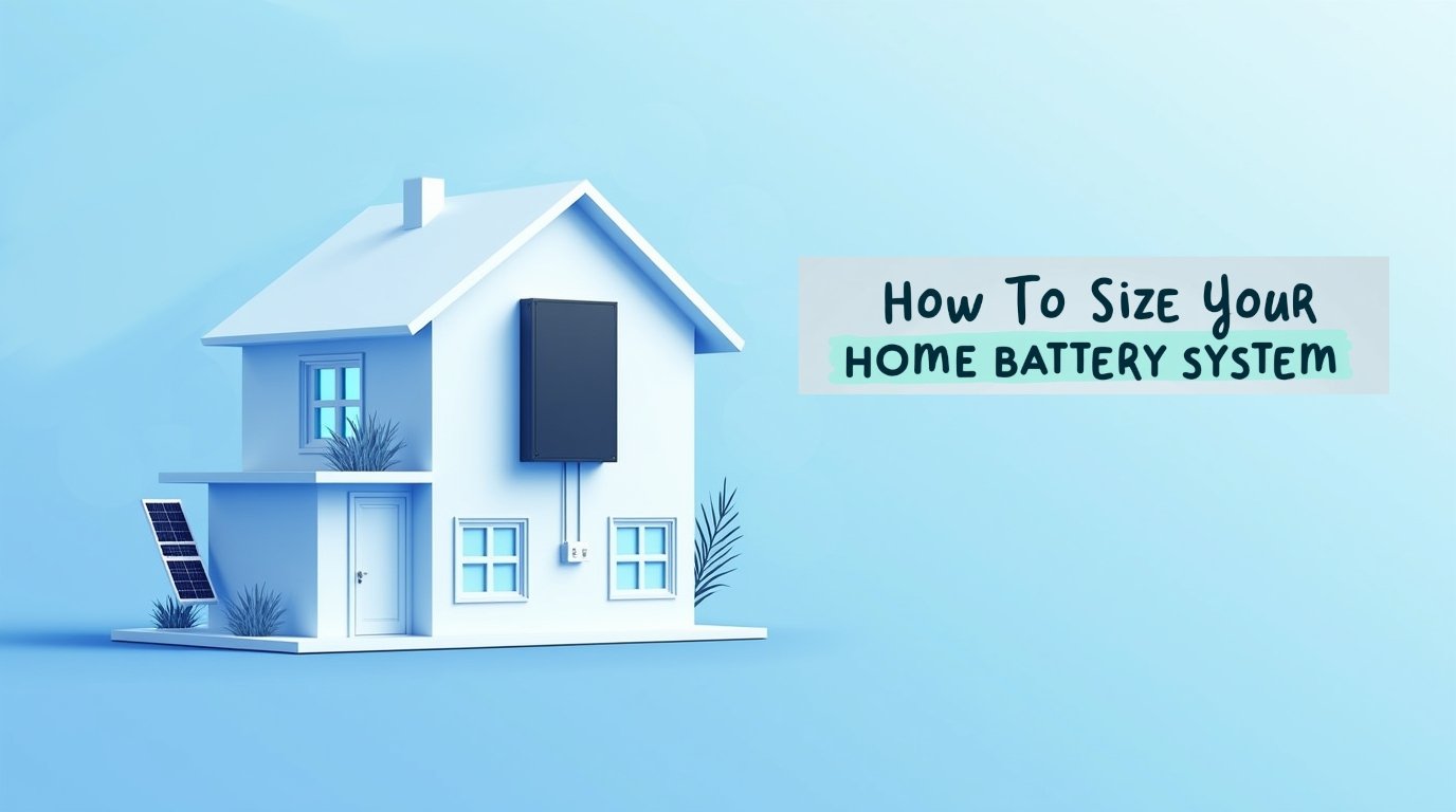 How to Size Your Home Battery System - ENERGY FOR THE TAKING
